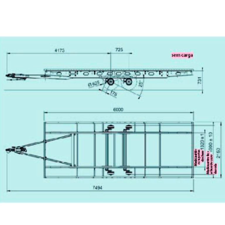 CHASSIS REBOQUE ALTO ED 3.500 KG - Norte Reboque - Original da Amazônia